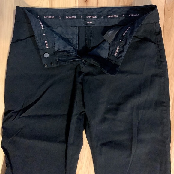Express | Pants & Jumpsuits | Express Editor Trouser Slacks In Black ...